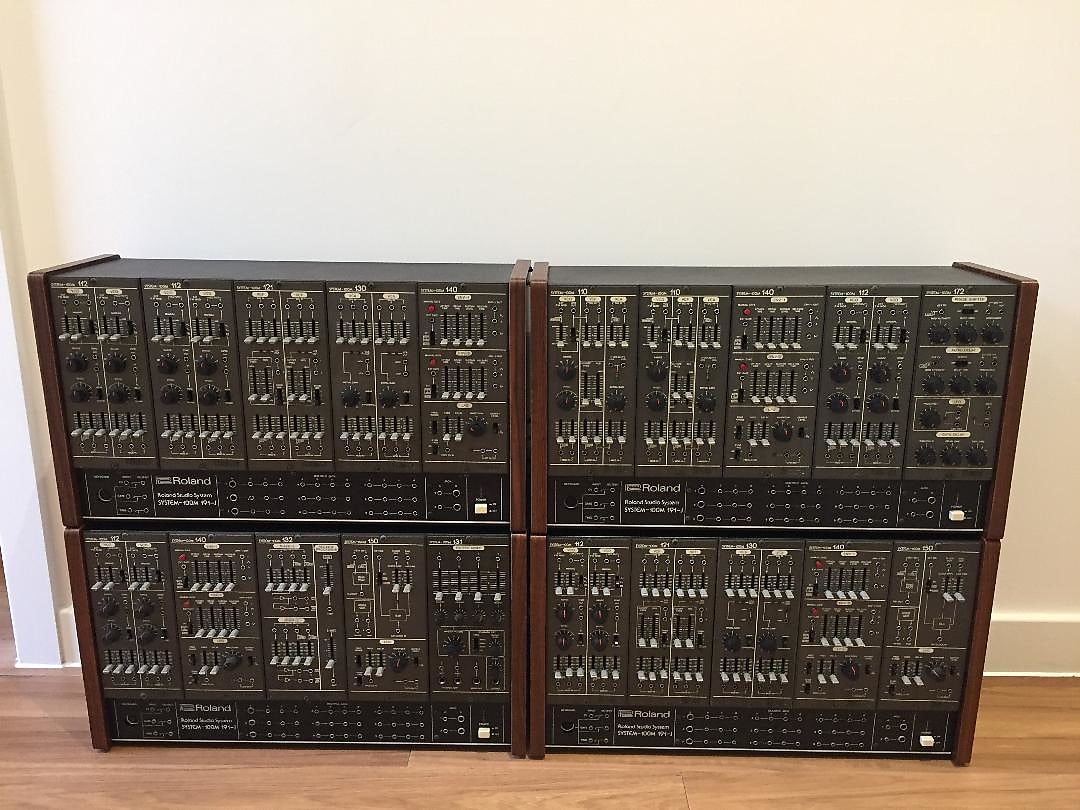 MATRIXSYNTH: Roland System 100m 4 Cabinet Modular Synthesiser