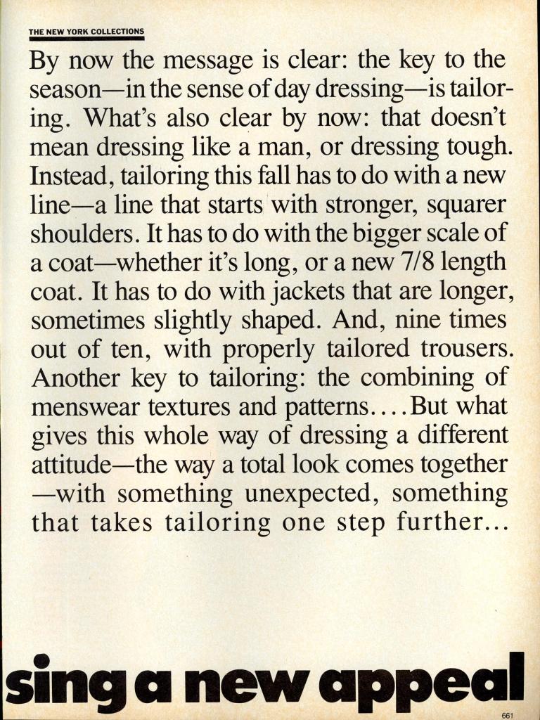 Vogue US September 1984: ru_glamour — LiveJournal