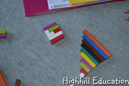 Highhill Homeschool: Cuisenaire Rods - Addition Families