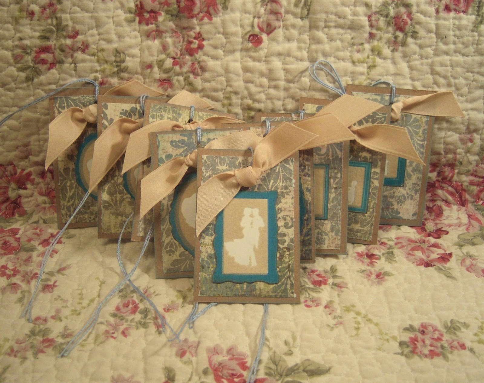 Sweetly Scrapped: Flocked Silhouette Hang Tags