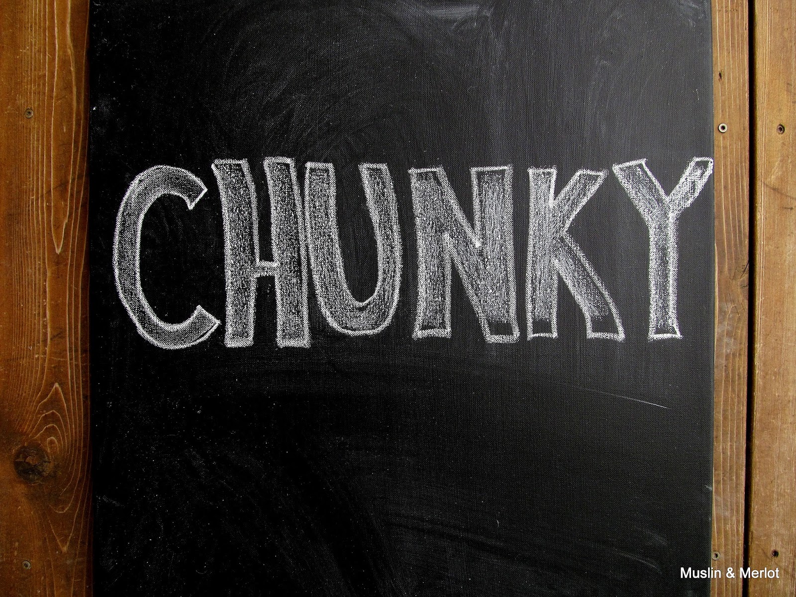 Easy Chunky Chalkboard Letters! - Muslin and Merlot