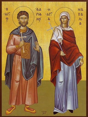 ORTHODOX CHRISTIANITY THEN AND NOW: Saints Adrian and Natalia of ...
