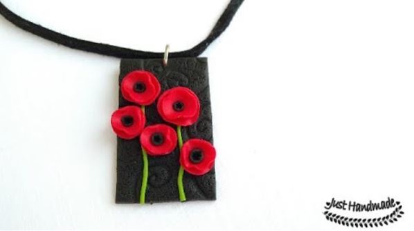 Polymer Clay Poppy Field Jewelry Tutorials for Remembrance Day / The ...