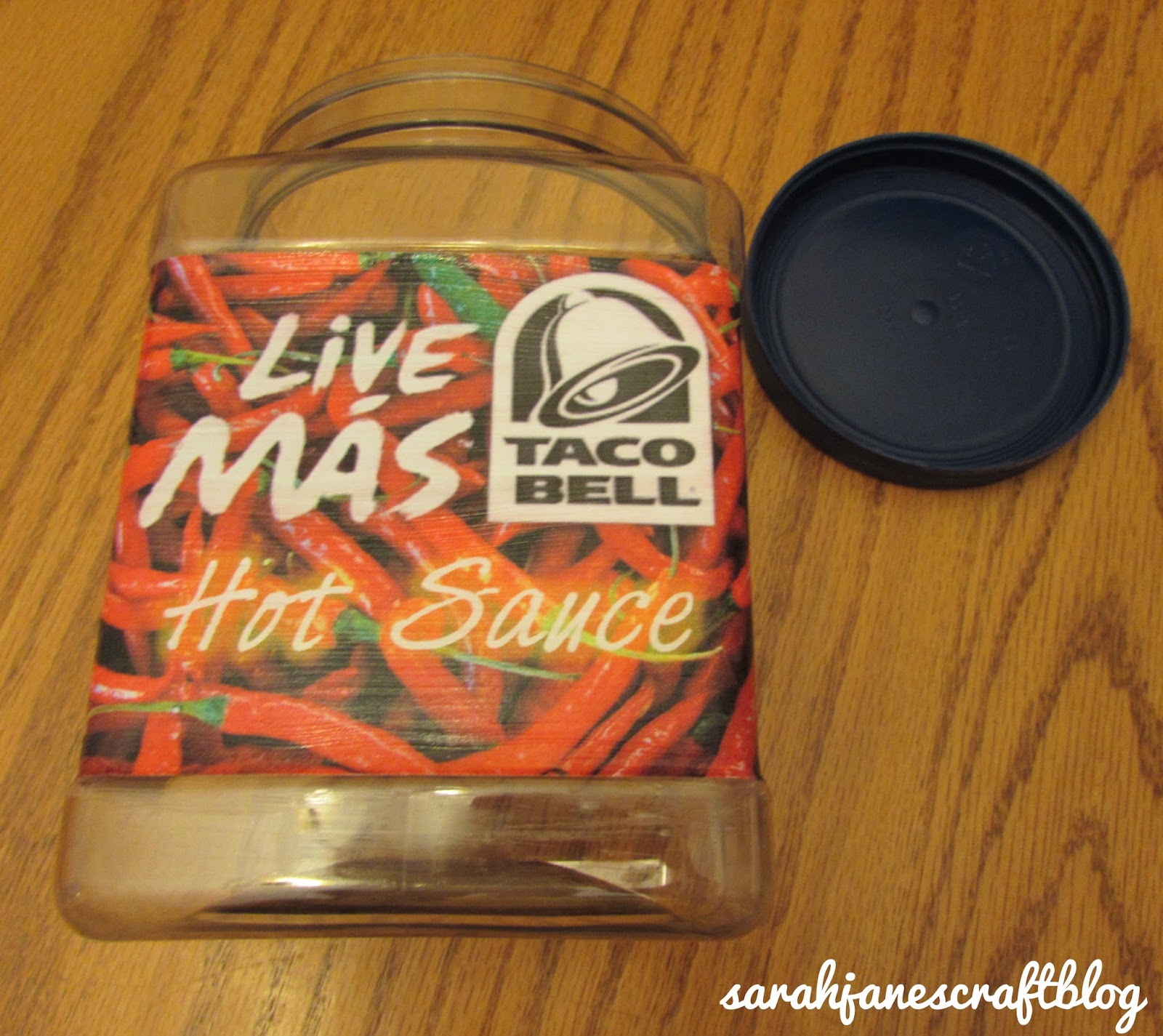 Recycled Peanut Container turned Condiment Canister