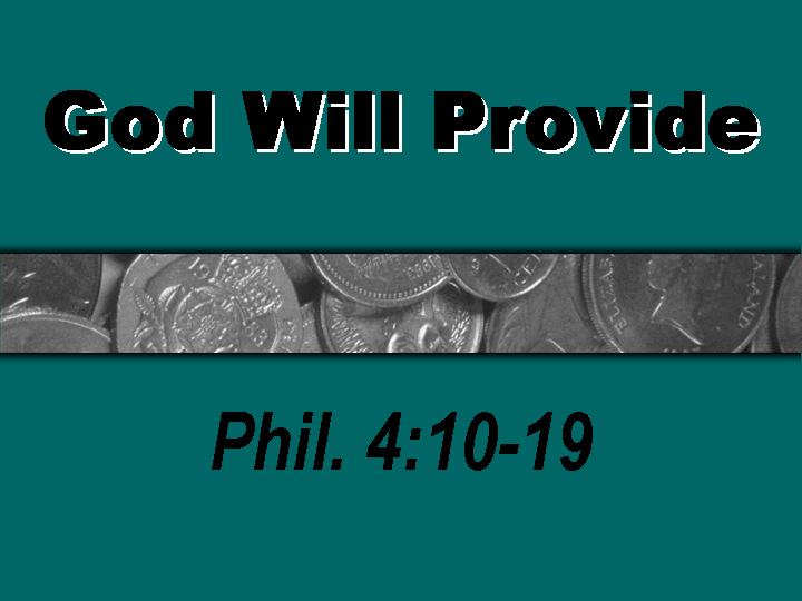 Discover and Enjoy God’s Power of Provision