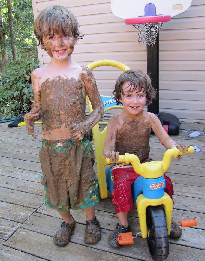 Privileged to Proclaim: Muddy and thankful moments with my little men