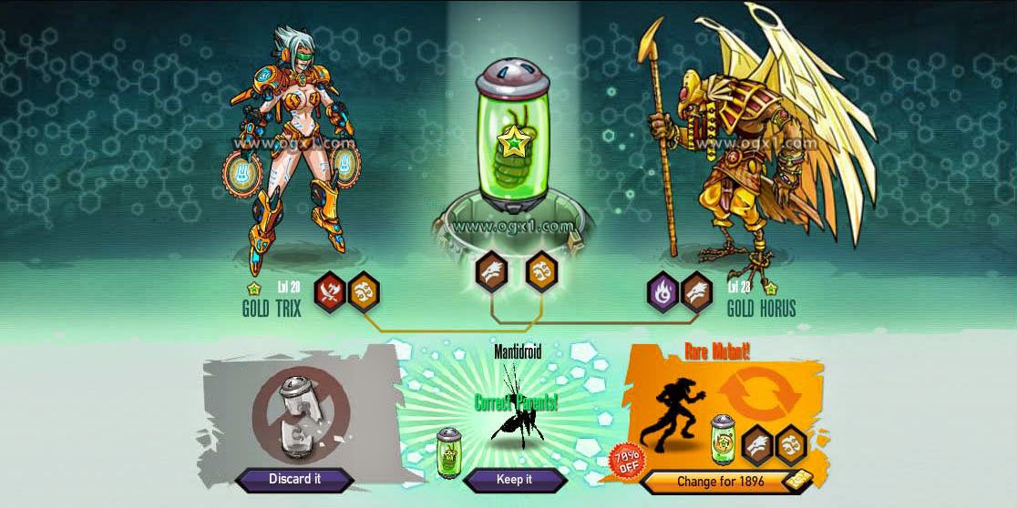 Mantidroid - Mutants: Genetic Gladiators Cross Breed