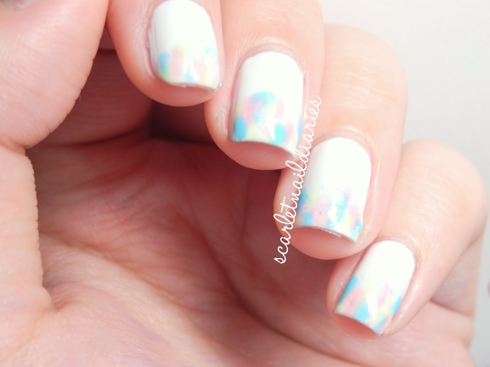 The Scarlet Nail Diaries: Spring Watercolor Nails