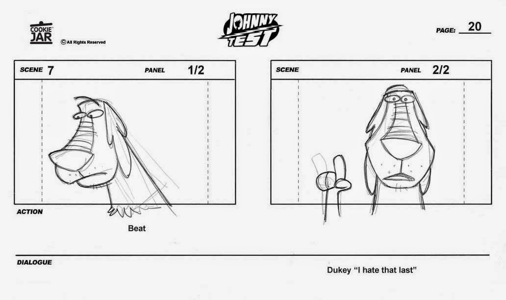 Shane Doyle animation,design,storyboards: StoryBoard- Johnny Test Teaser