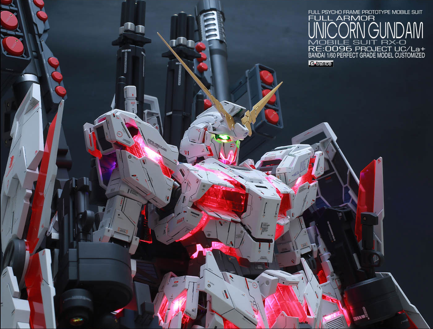 Custom Build: PG 1/60 RX-0 Full Armor Unicorn Gundam RE:0096 Ver. 1/1 ...