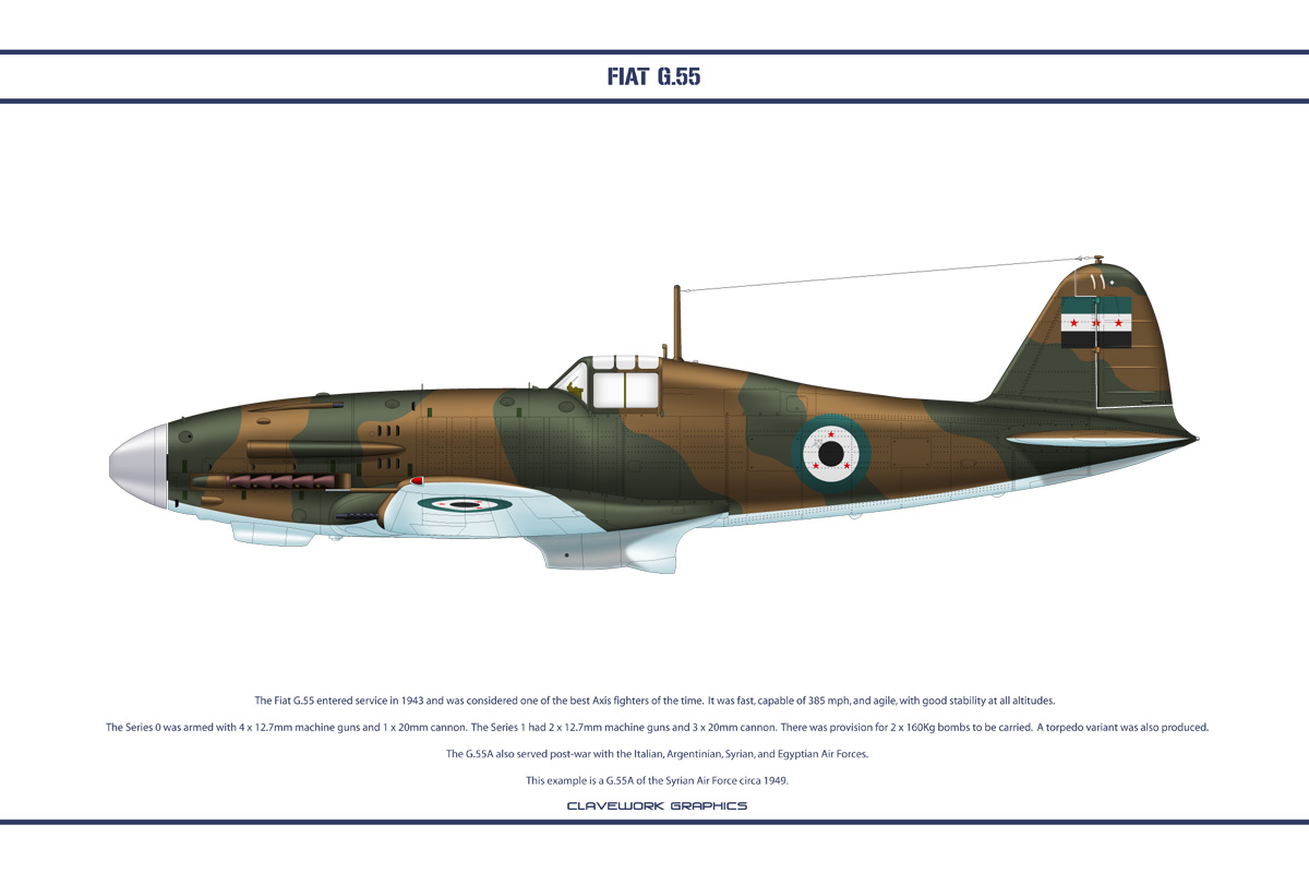 Luftwaffe A.S: Wings Over Syria : SUPERMARINE SPITFIRE & FIAT G.55