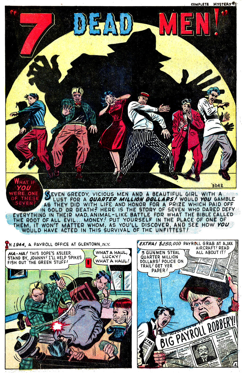 Pappy's Golden Age Comics Blogzine: Number 1653: Seven Dead Men