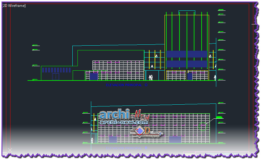 Download AutoCAD CAD DWG file communication center Archi-new - Free Dwg ...