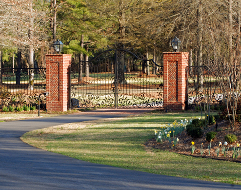 Brick Driveway Image: Brick Driveway Pillars