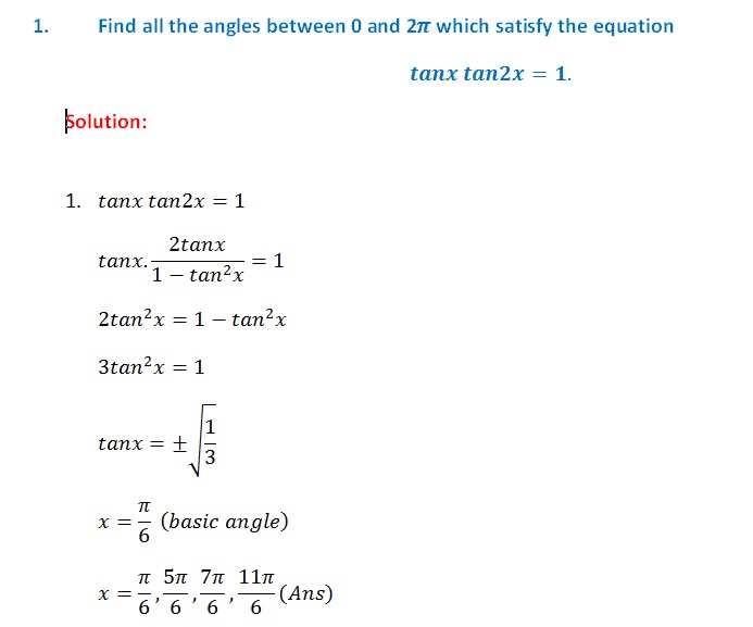 Challenging O Level Additional Maths (A Maths) Trigonometry questions ...