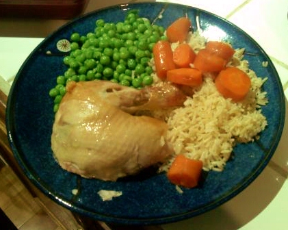 Sophia Martin's Recipe Blog: Roast Chicken with Carrots, Peas and Brown ...