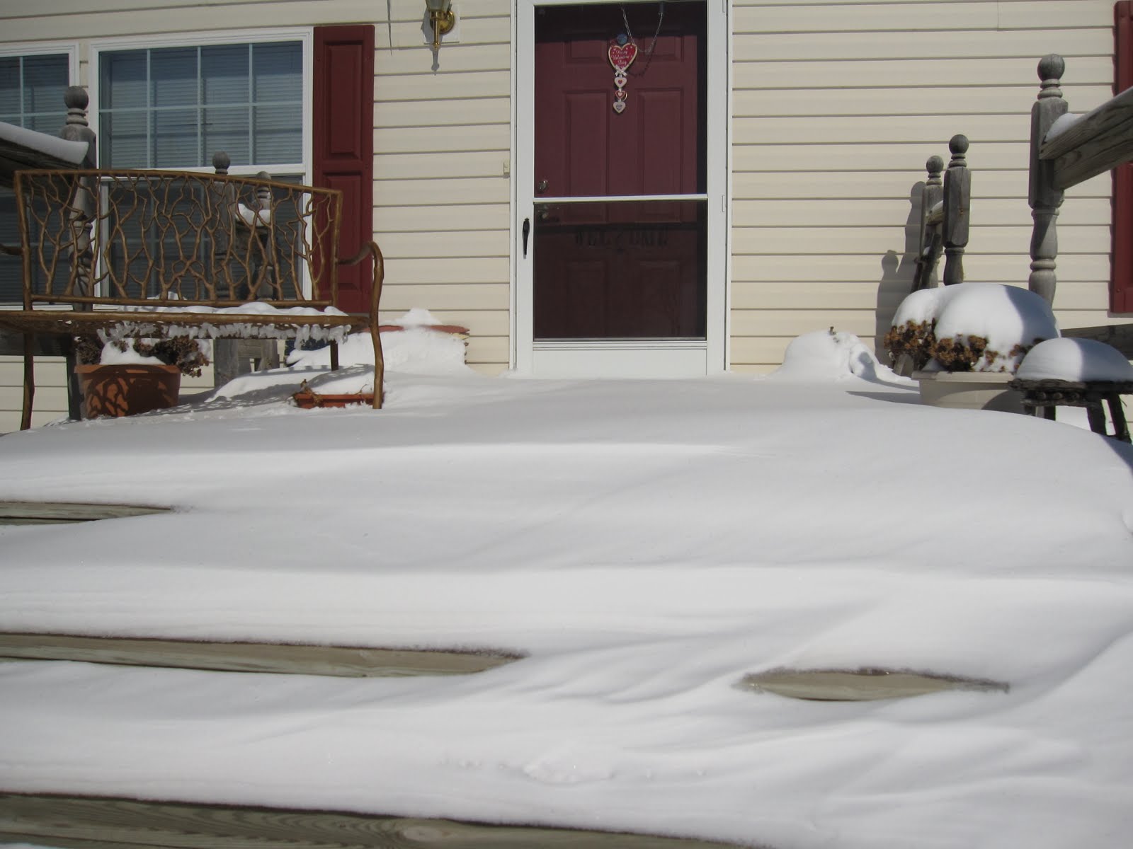 Our front porch: 'Snow' much more...