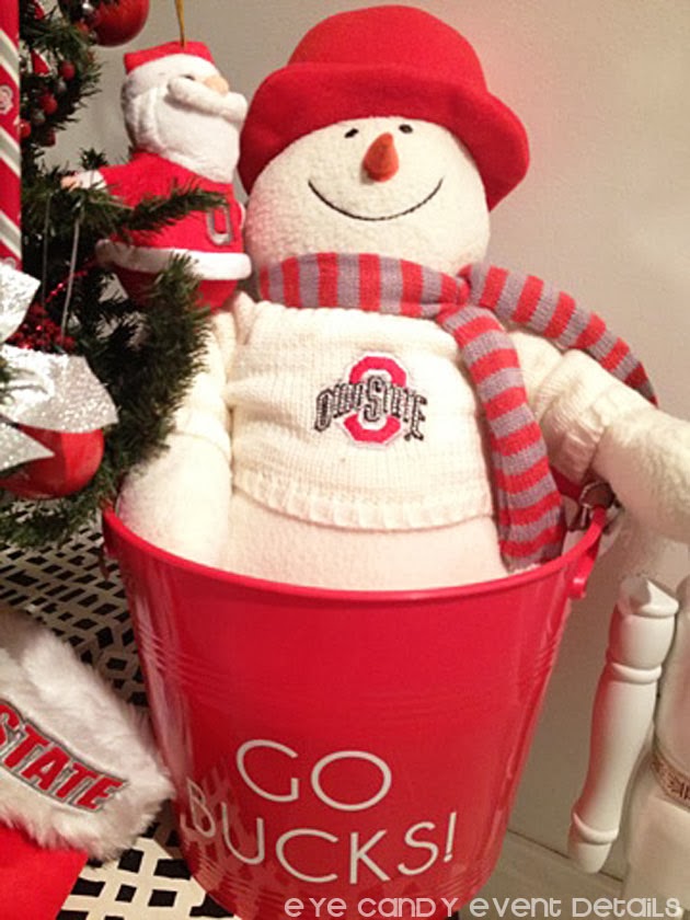 Eye Candy Creative Studio: {HOME} Man Cave Christmas Decor + OSU Tree
