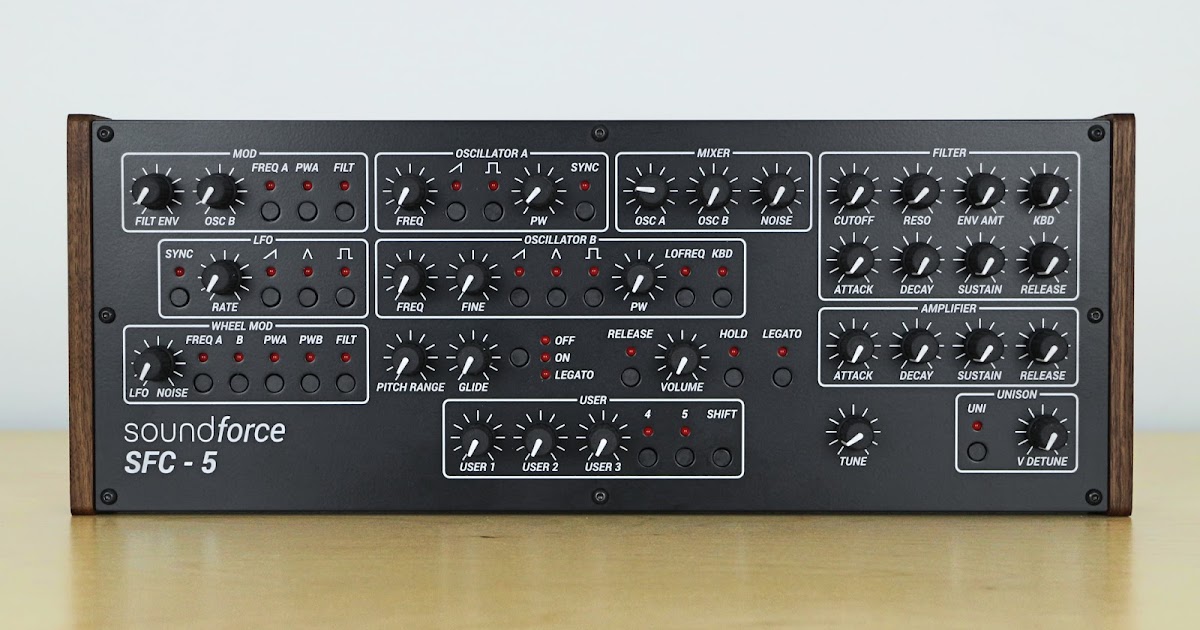 MATRIXSYNTH: SoundForce SFC-5 MIDI Controller for U-he Repro-5 and the ...