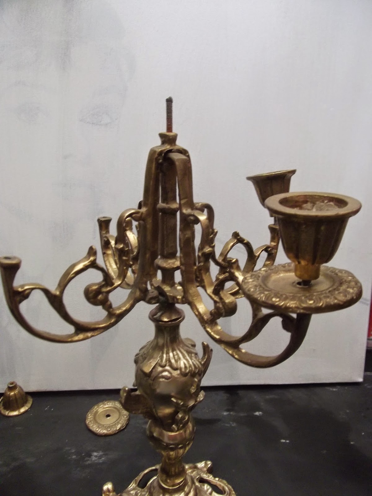 Valery Vintage&Creacion: Candelabro de bronce