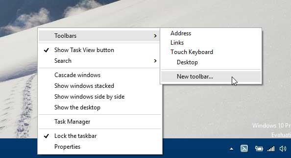 How to Restore the Quick Launch Bar to Windows 10 Taskbar - Windows Ricing
