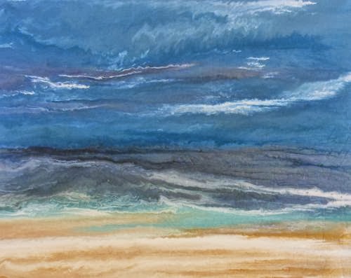 Daily Painters Abstract Gallery: "Late Afternoon Storm" Original ...