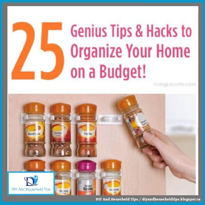 DIY And Household Tips: 25 Genius Tips and Hacks to Organize Your Home ...