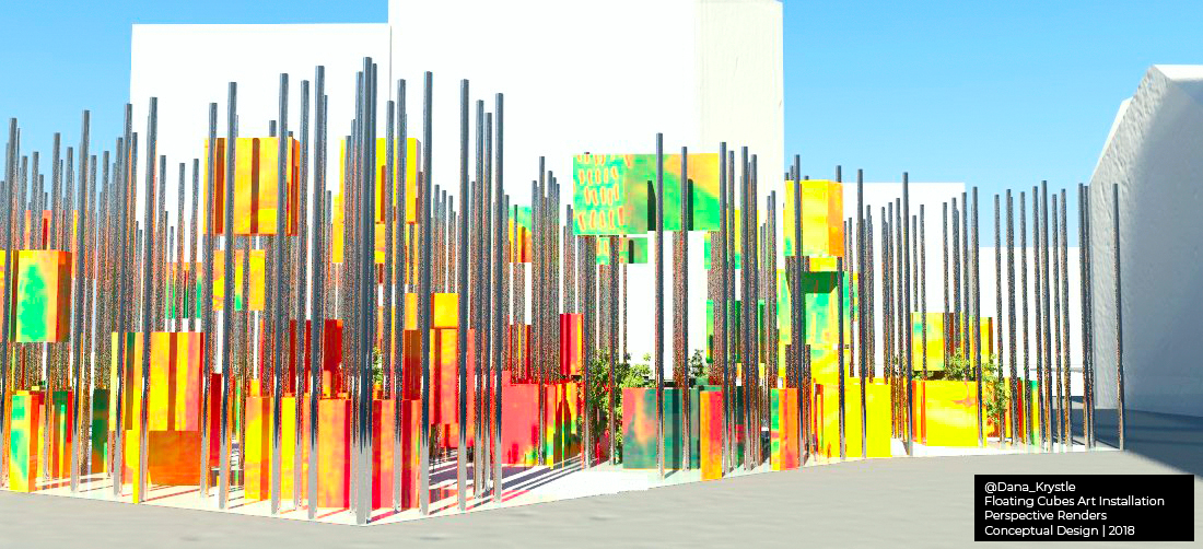 Floating Cubes Art Installation | Concept Project | Dana Krystle's ...