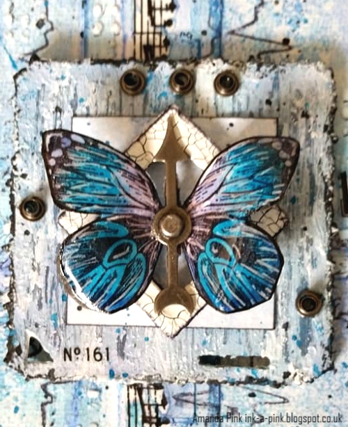 A Vintage Journey: Shades of Blue Resist Canvas Tutorial