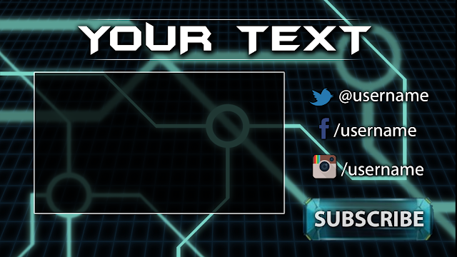 Tron gaming youtube outro template free download || Outro Templates #1