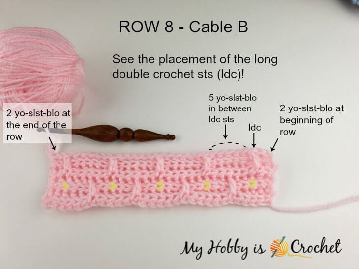 My Hobby Is Crochet: Brick Stitch & Mock Cables Block - Free Crochet ...