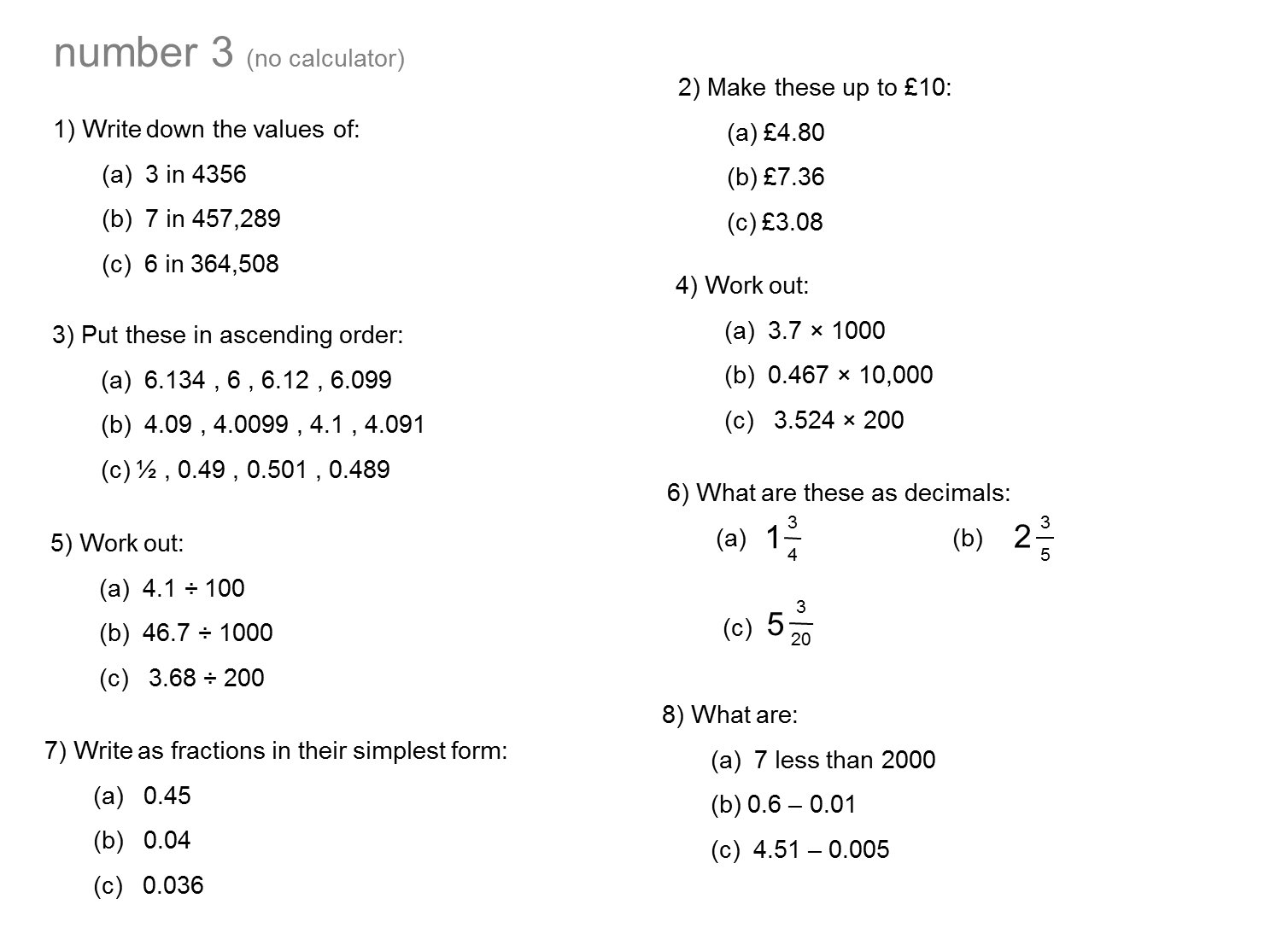 MEDIAN practice and quiz questions: number grade C (i)