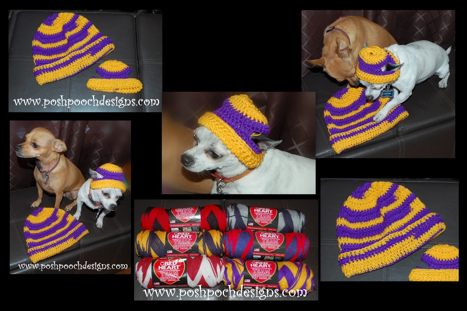 Posh Pooch Designs : Team Spirit - Human and Dog hats