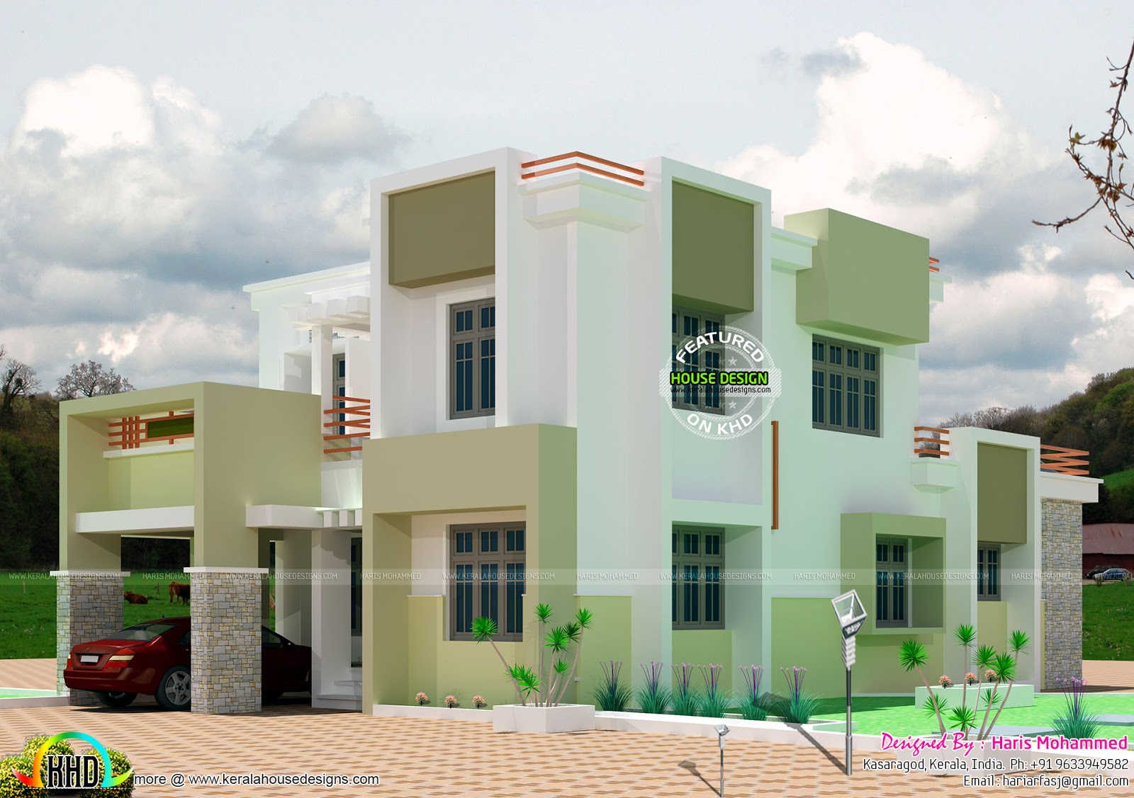 2442 sq-ft modern home - Kerala Home Design and Floor Plans - 9K+ Dream ...