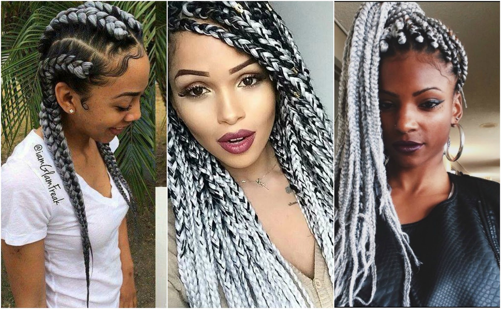 Colorful Summer Box Braid Hair styles | Melody Jacob