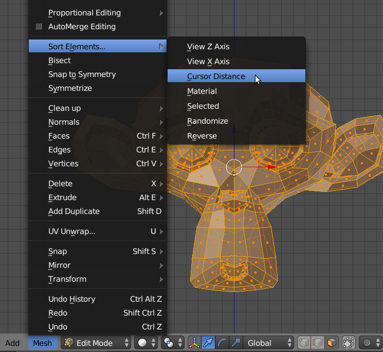 Blender 2.77 : Build Modifier - Sort Elements