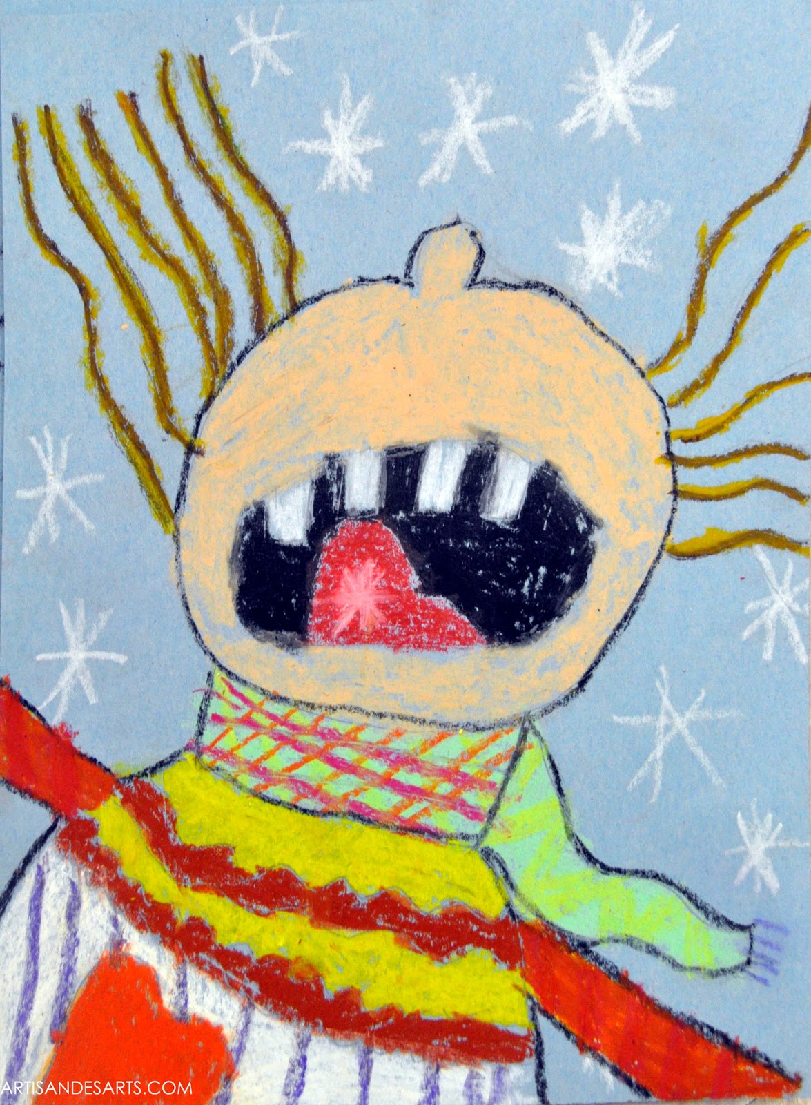 artisan des arts: Catching Snowflakes - grade 3