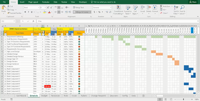Project Tracking with Master Excel Project Manager - Free Project ...