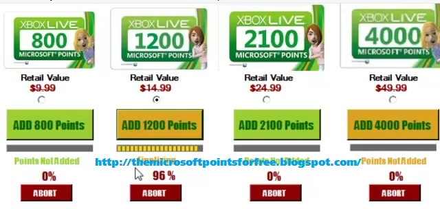 Microsoft Points Generator