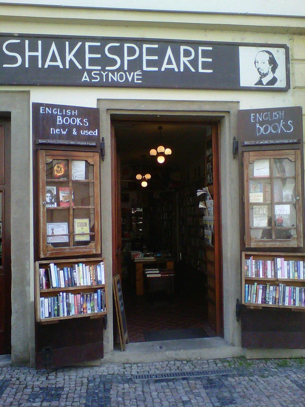 Praga en Español: En la librería Shakespeare e Hijos