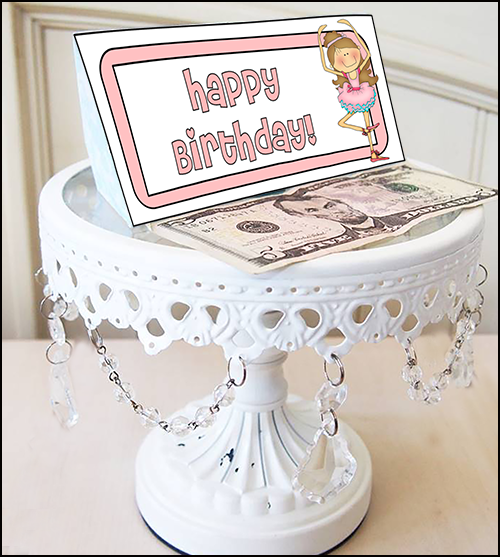 Printable Money Pocket Ballerina Parties And Patterns