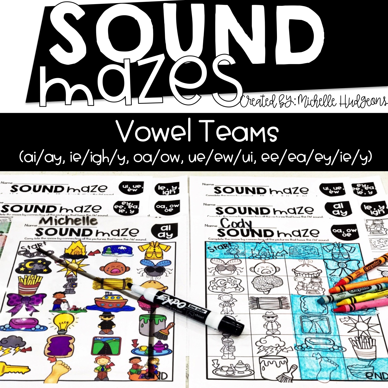Sound Mazes Phonics Activities
