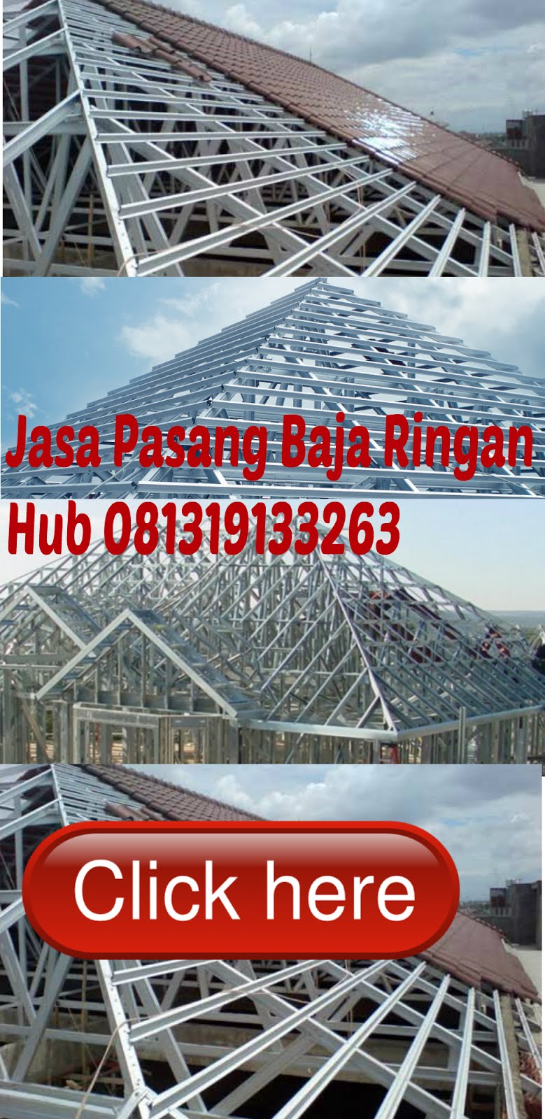 Pasang Rangka Atap Baja Ringan Depok 081319133263 | Pasang Baja Ringan ...