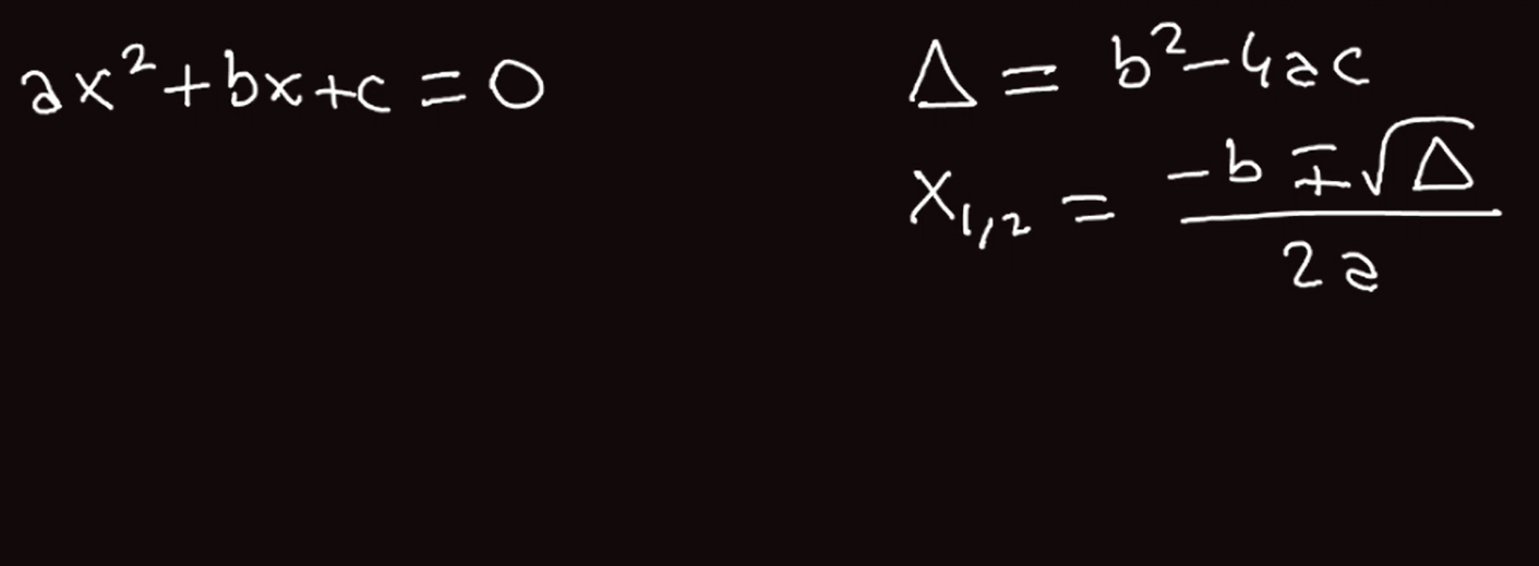 Diskriminant ve kök formülleri nereden geliyor? - özeldersci