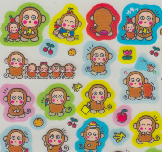 My Monkichi Life: Monkichi Puroland Stickers