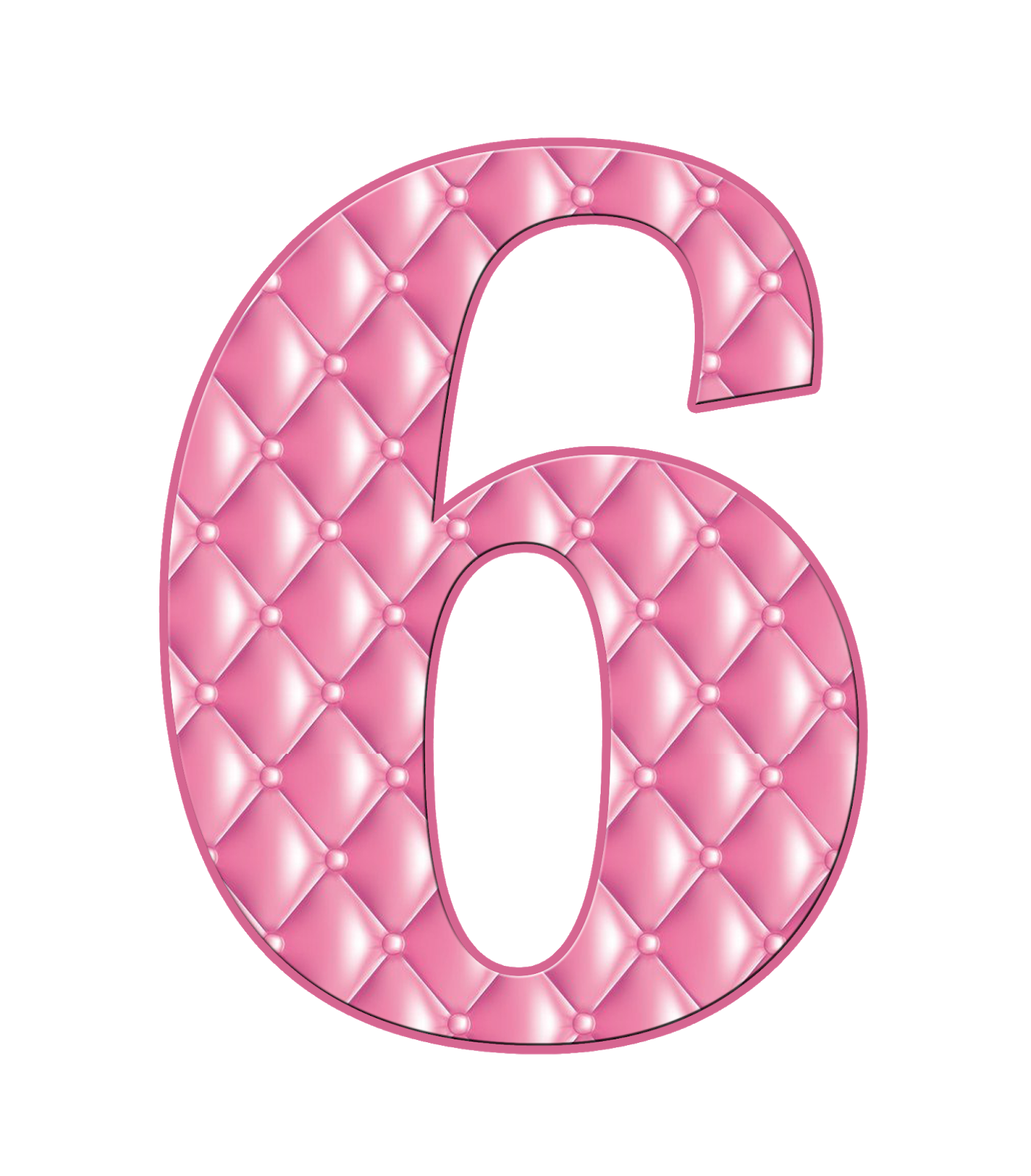 Mãe de Seis: Números Capitonê Rosa