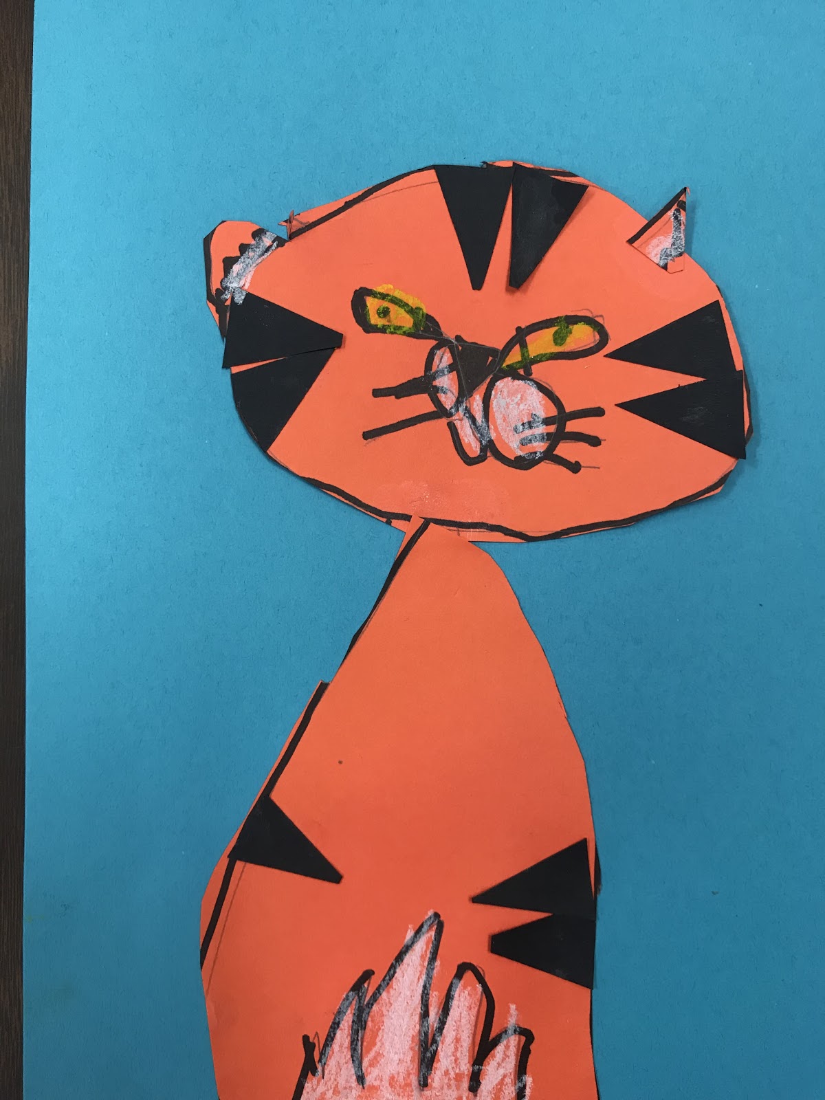 Elements of the Art Room: Kindergarten Tiger Collage