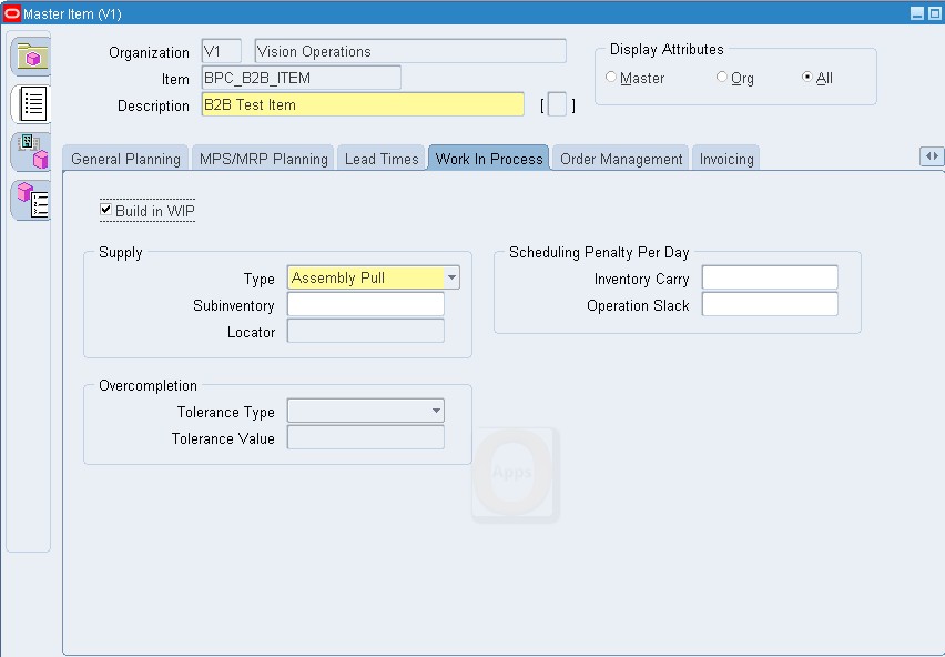 Oracle Order Fulfilment: Back to Back Order « Learn Oracle