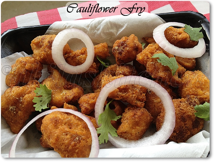 Crispy Cauliflower Fry (Gobi fry) | Crispy Cauliflower Pakoda (Gobi Pakora)