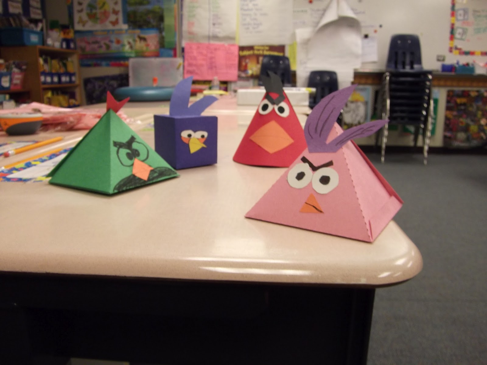 Ms. Choy's Classroom Blog: Angry Birds 3-D Shapes